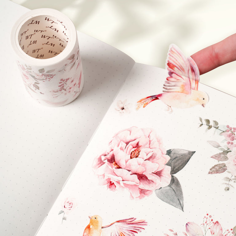 Pre-cut Pink Velvet Wide Washi/PET Tape | The Washi Tape Shop