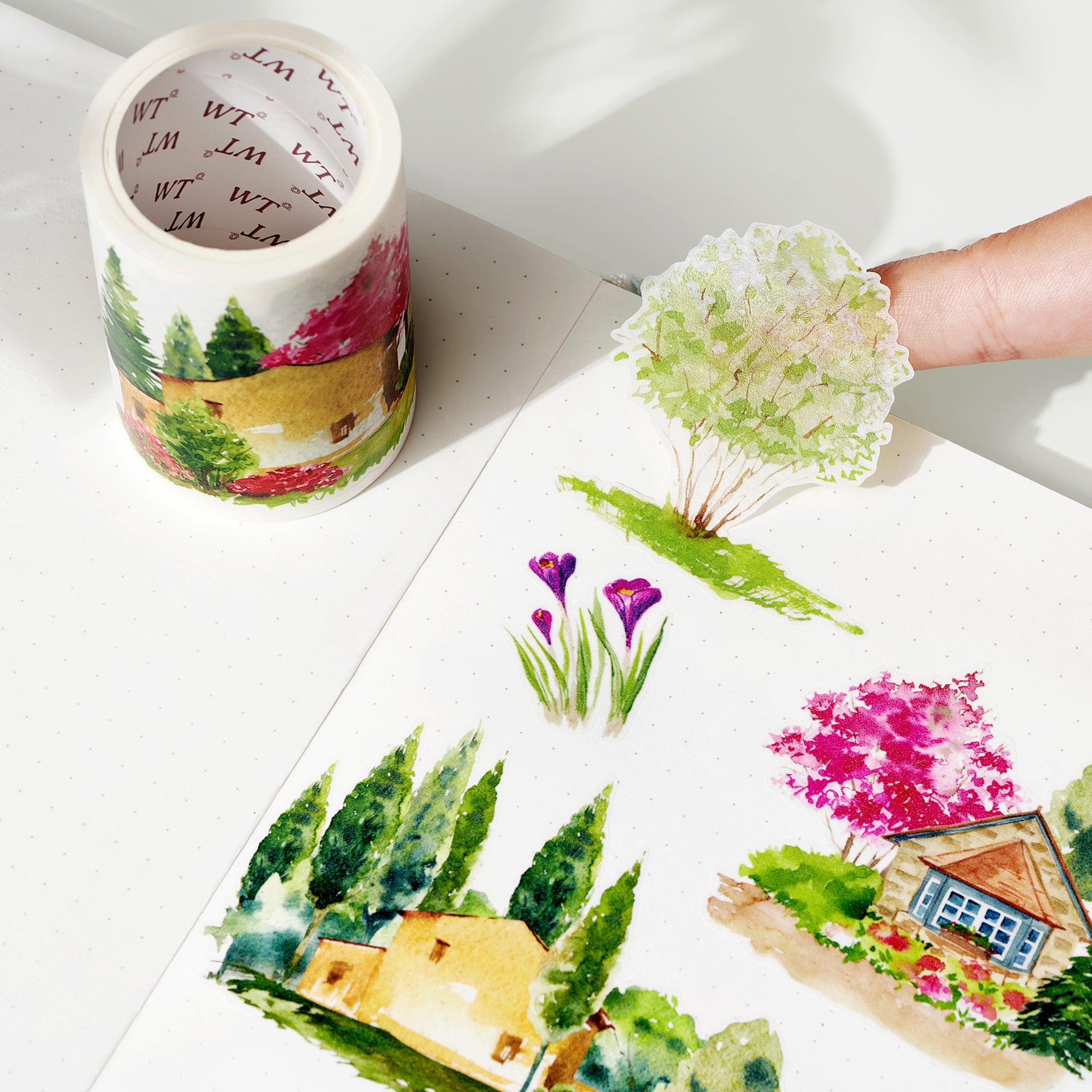 Pre-cut Spring Awakening Wide Washi/PET Tape | The Washi Tape Shop
