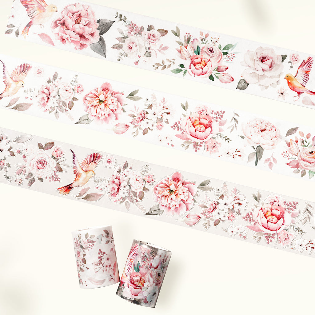 Pre-cut Pink Velvet Wide Washi/PET Tape | The Washi Tape Shop