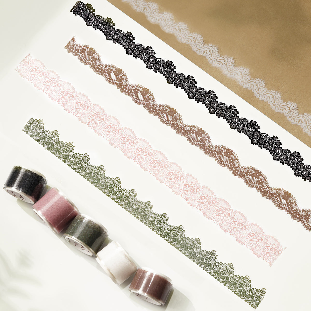 Baroque Lace PET Tape Sticker Set | The Washi Tape Shop