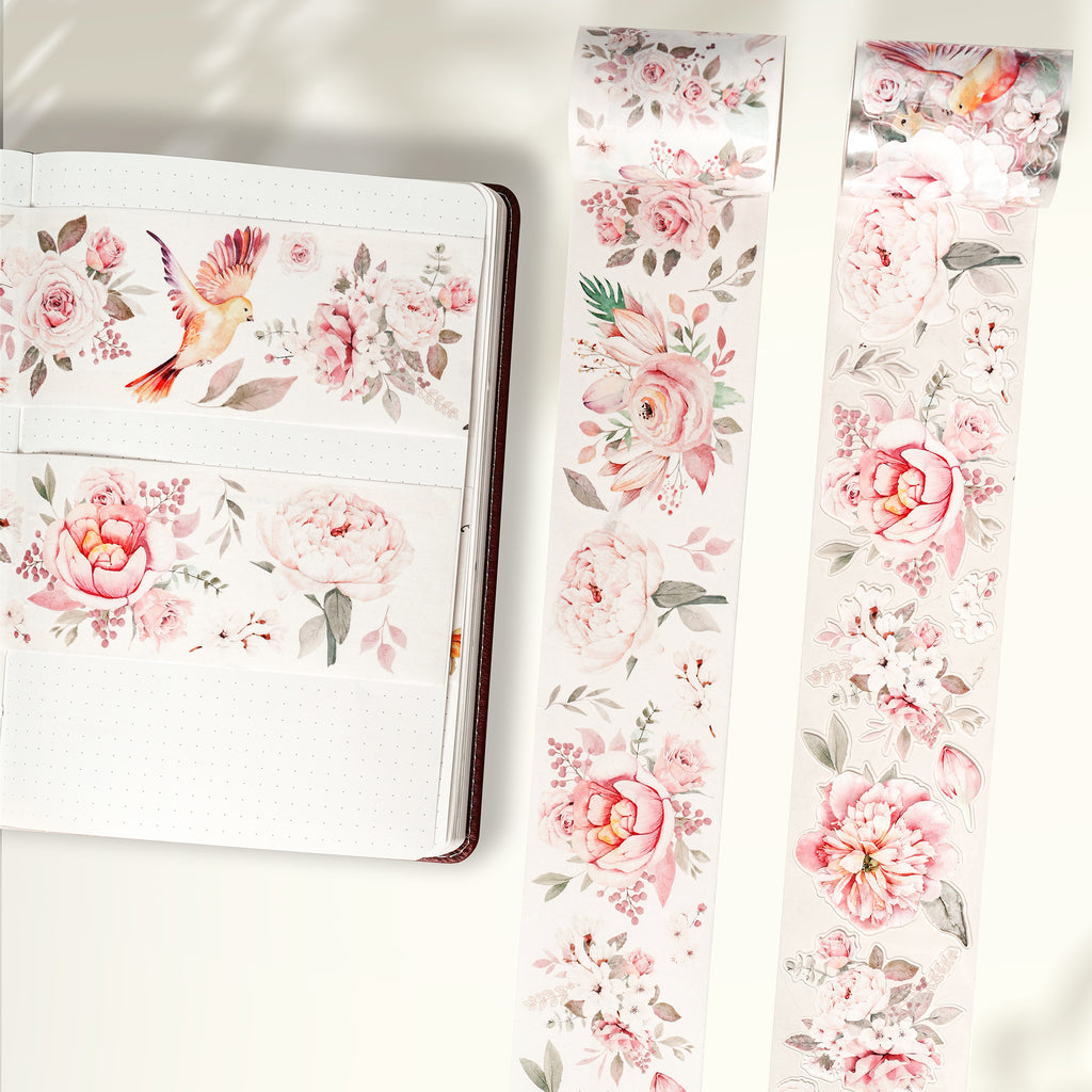 Pre-cut Pink Velvet Wide Washi/PET Tape | The Washi Tape Shop
