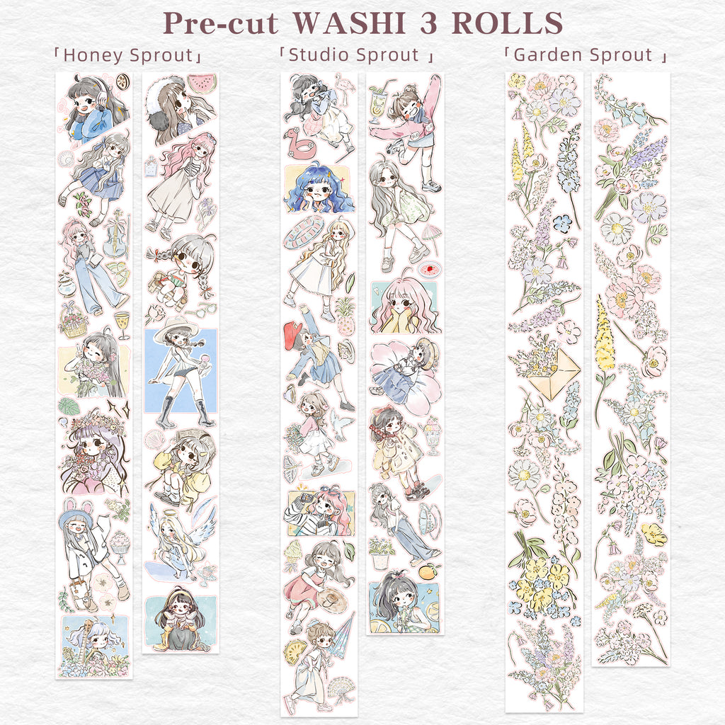 Pre-cut Little Sprout Bundle | The Washi Tape Shop