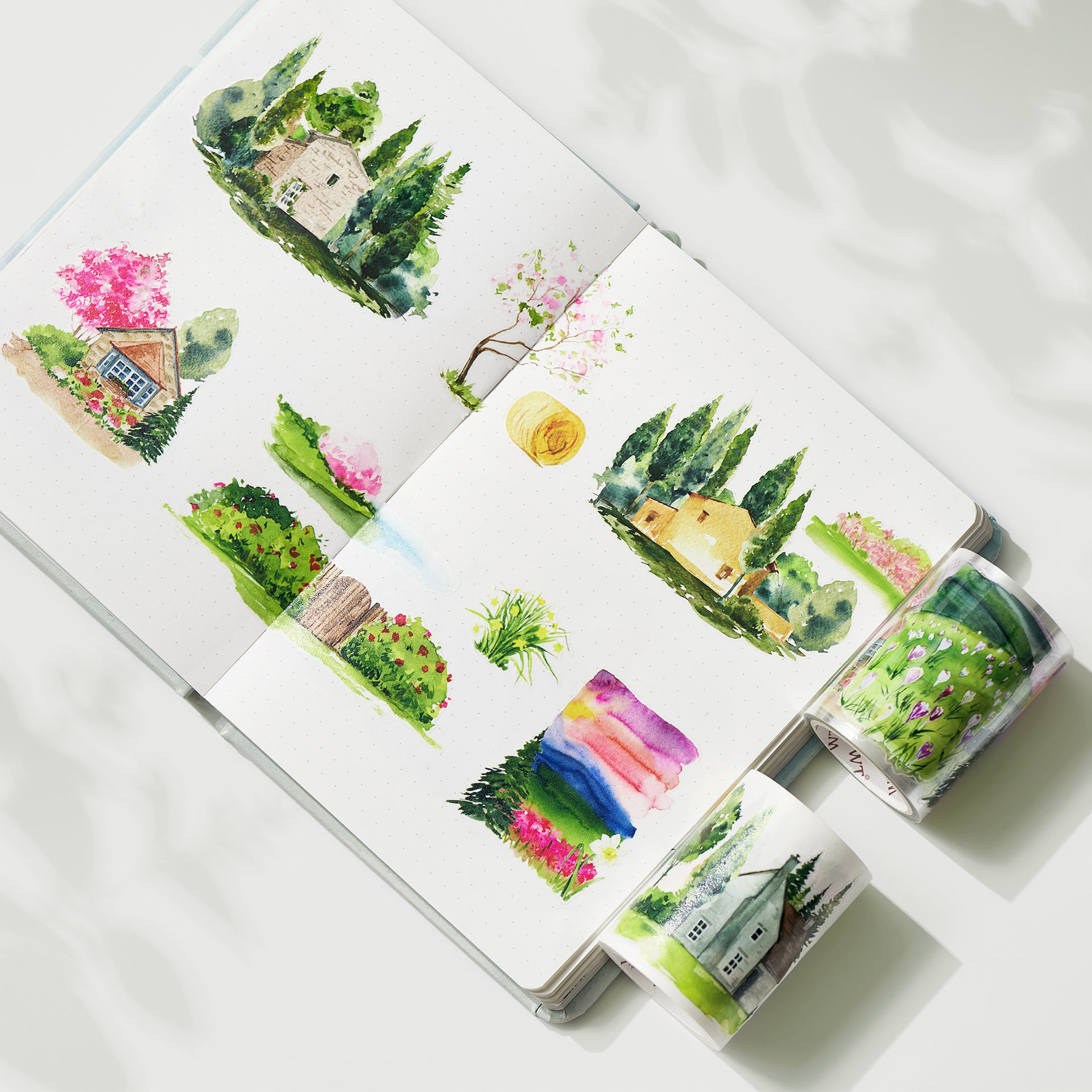 Pre-cut Spring Awakening Wide Washi/PET Tape | The Washi Tape Shop