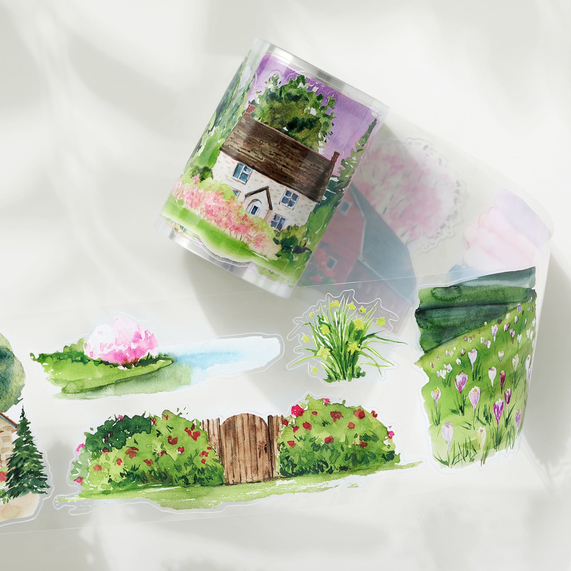 Pre-cut Spring Awakening Wide Washi/PET Tape | The Washi Tape Shop