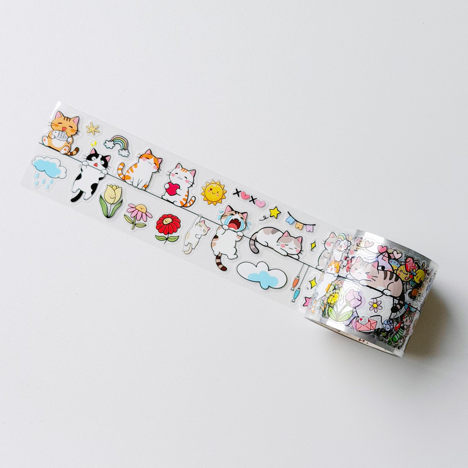 Pre-cut Kitty Conga Wide Washi/PET Tape | The Washi Tape Shop