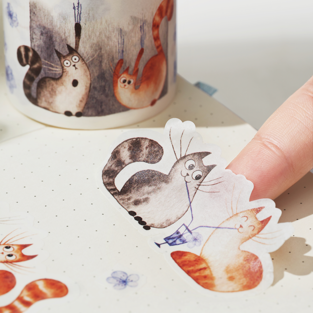 Chonky Cat Washi Tape Sticker Set | The Washi Tape Shop